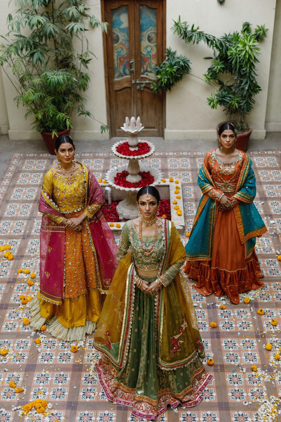 Ivory & Copper Begum Outfit