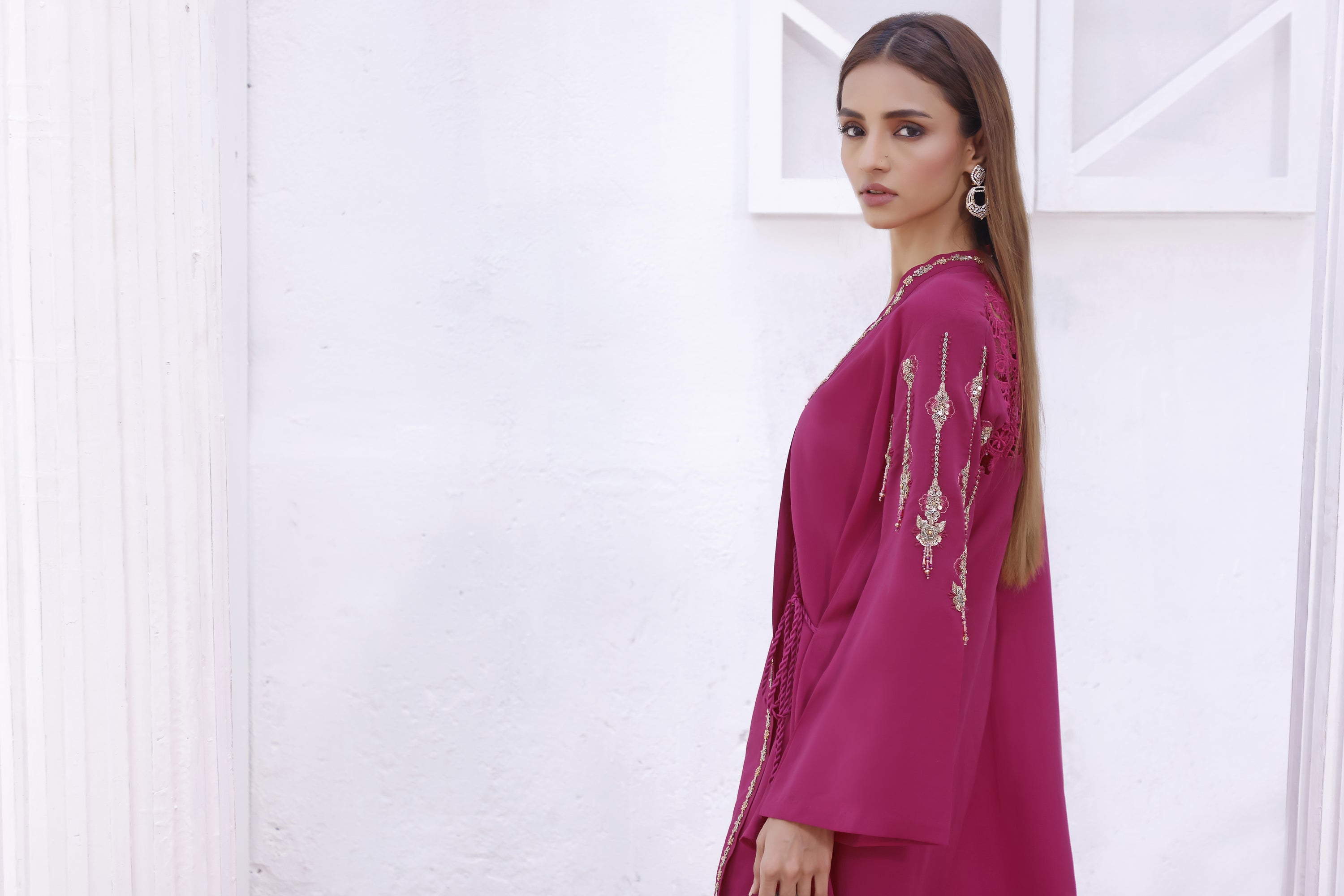 Fuchsia Cross Overlap Outfit