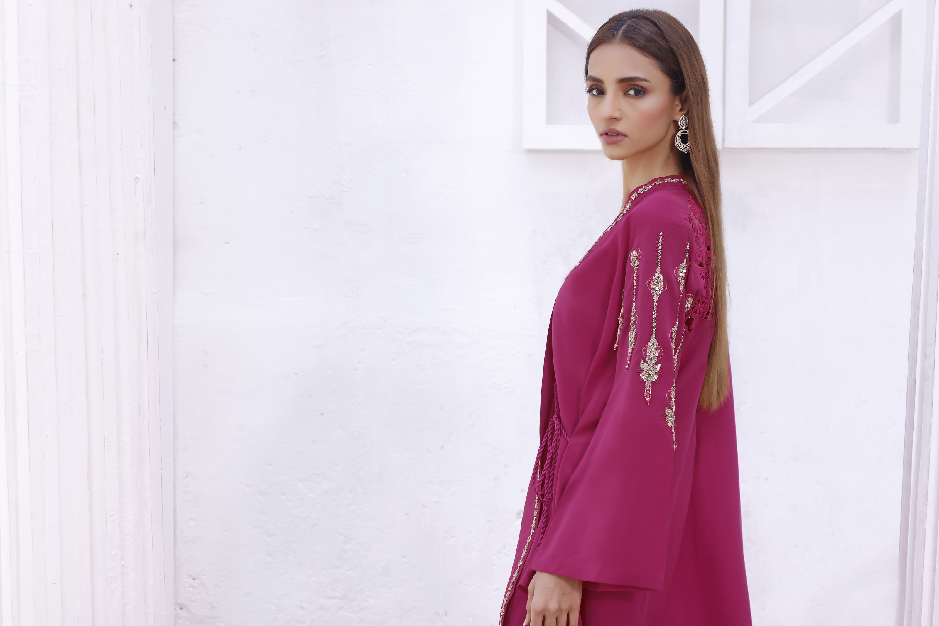 Fuchsia Cross Overlap Outfit