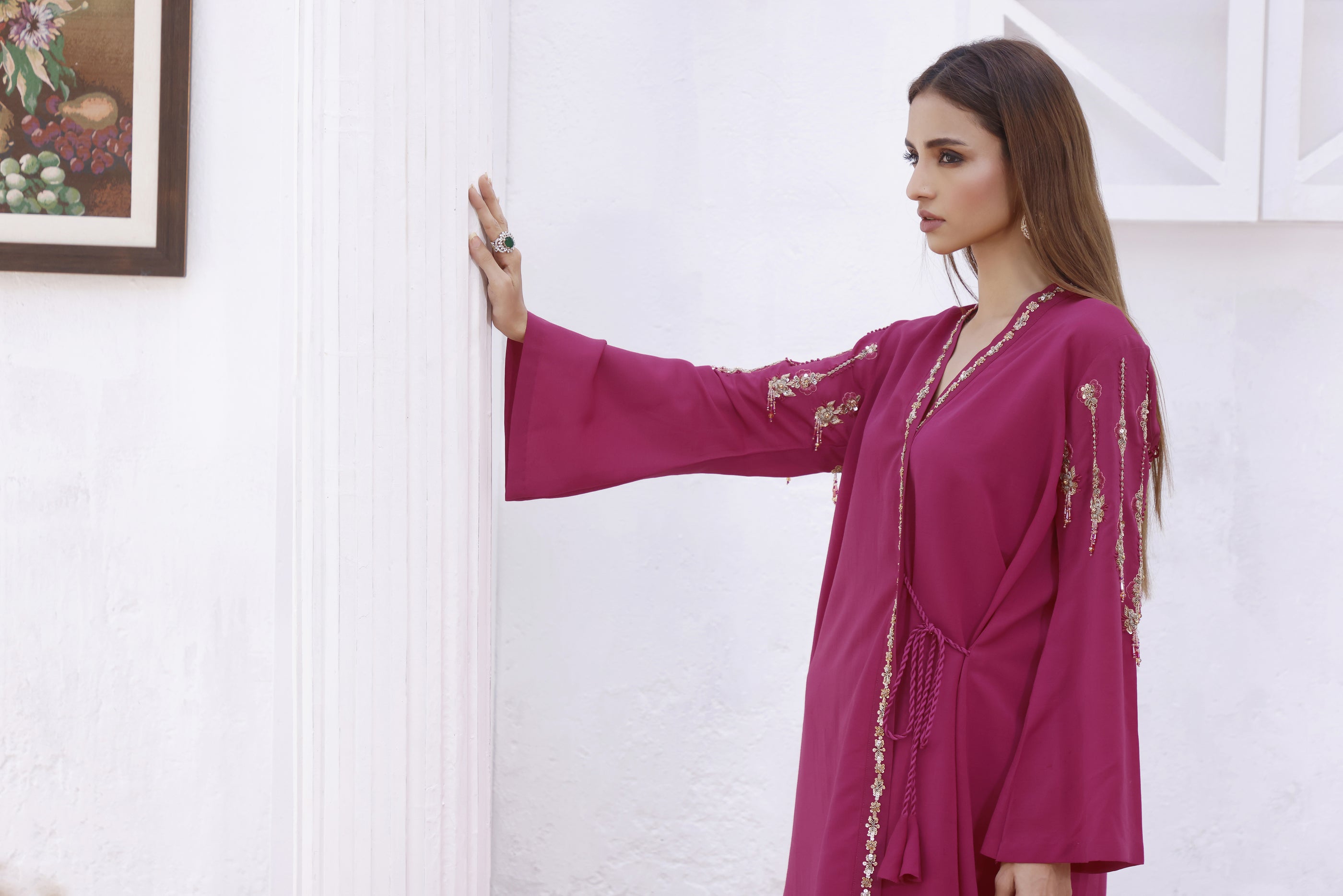 Fuchsia Cross Overlap Outfit